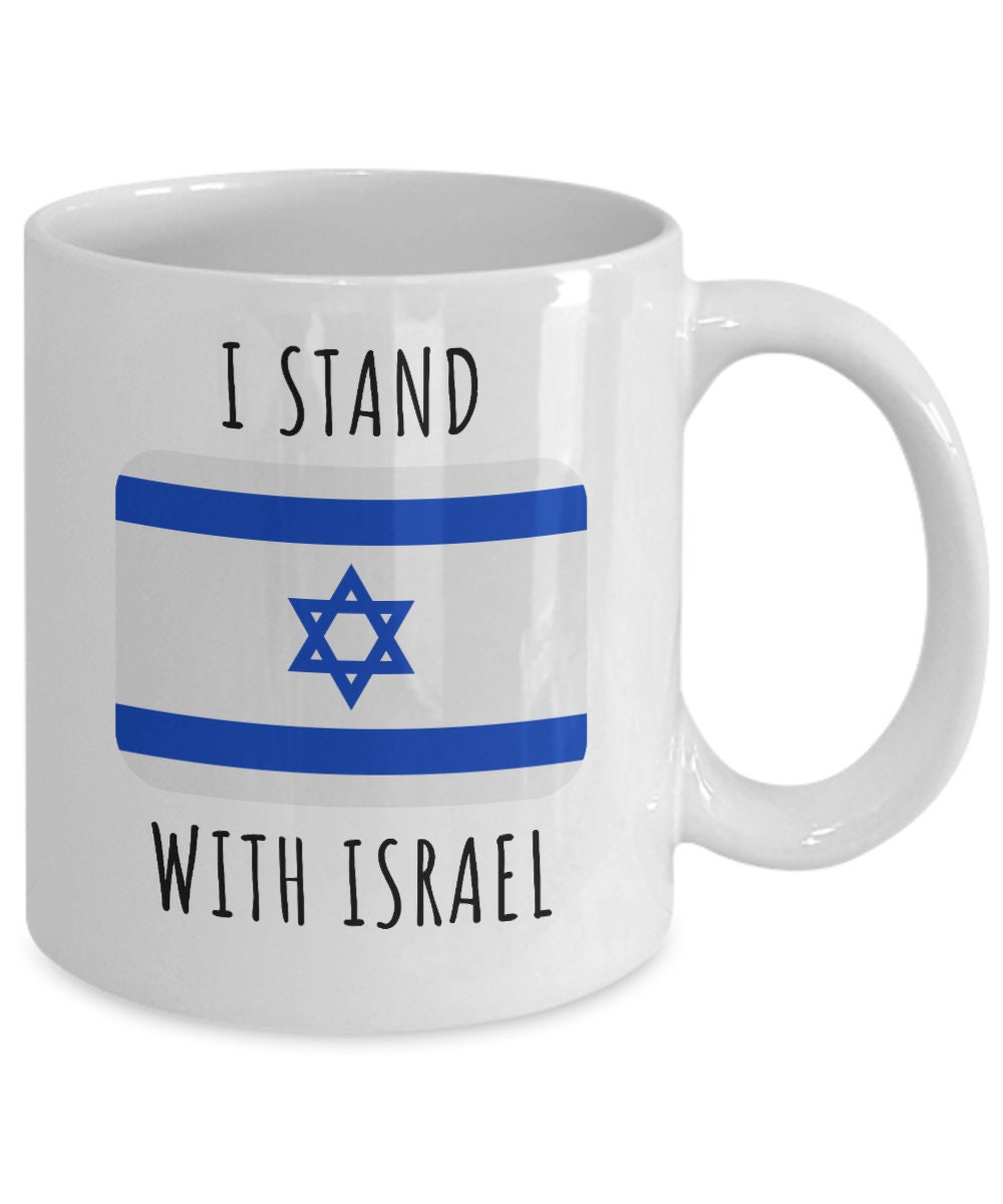 Gifts for We Support Israel, I Support Israel Mug, I Stand With Israel ...