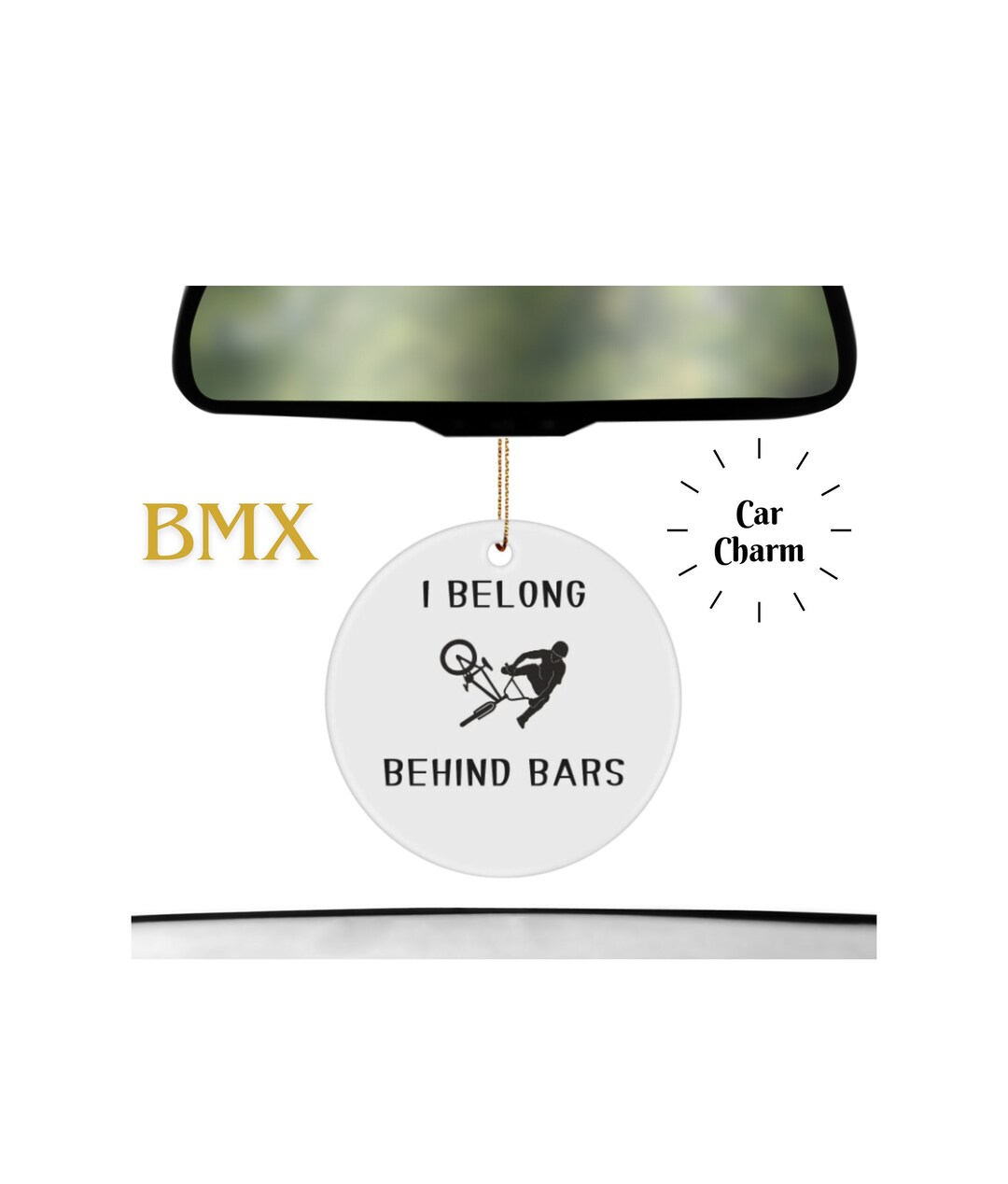 Car Charm for Bmx , Funny Bmx Racer Ornament, Car Charm for Bmx Rider ...