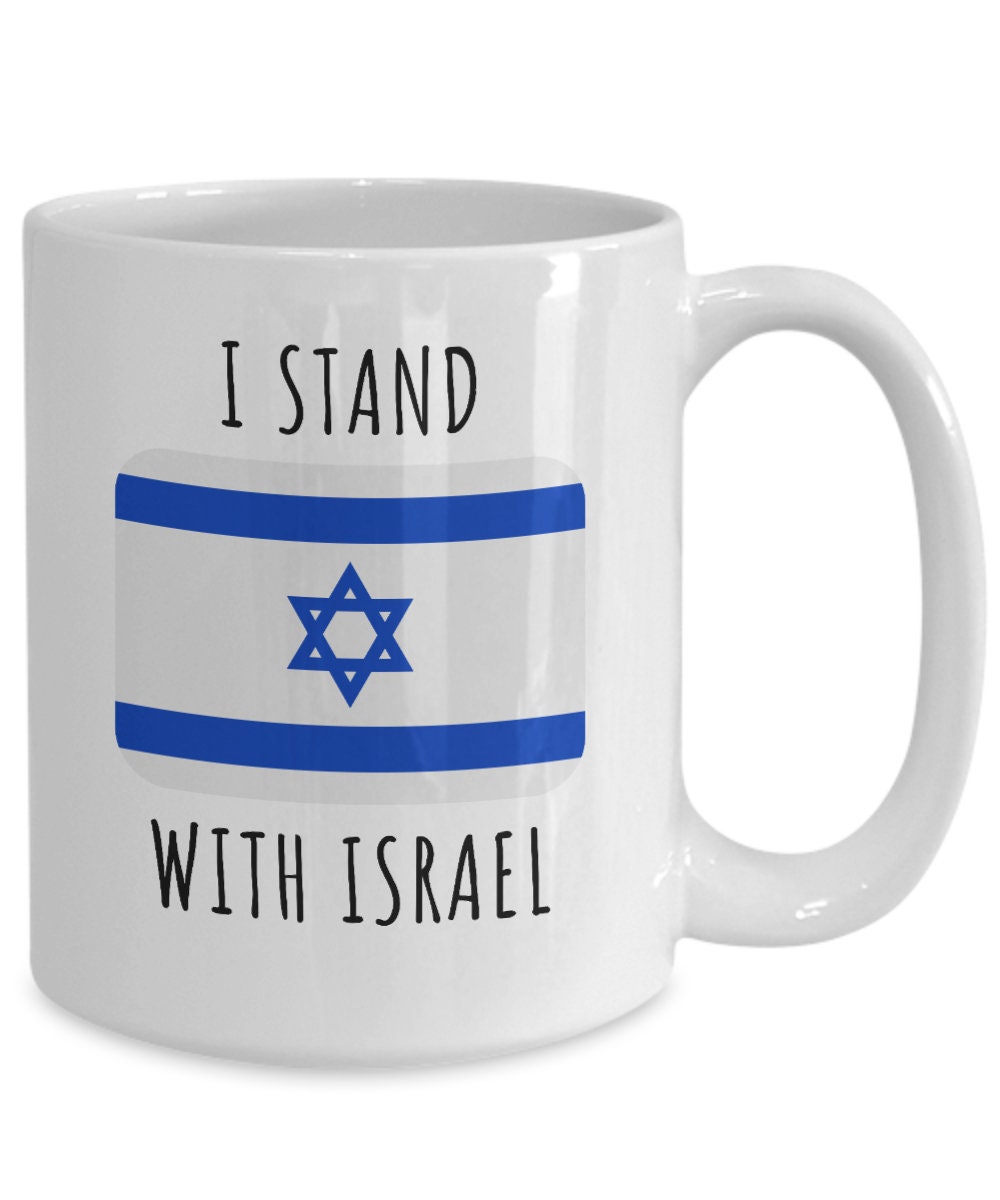 Gifts for We Support Israel, I Support Israel Mug, I Stand With Israel ...