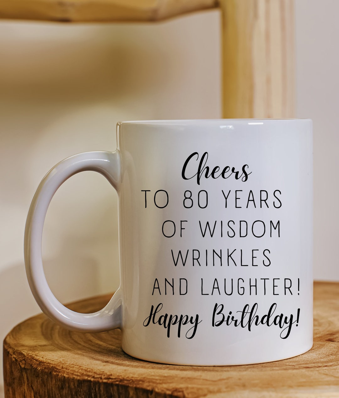 80th Birthday Mug, 80th Birthday Gift, Elderly Birthday, Gift for 80th ...