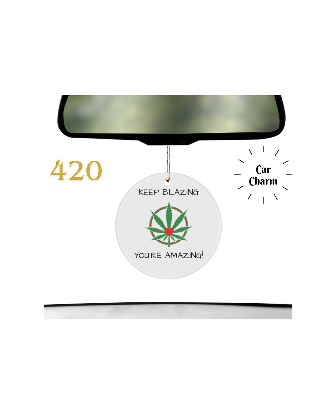 Weed Ornaments, Funny Weed Car Charm, Smoking Weed Ornaments, Funny ...