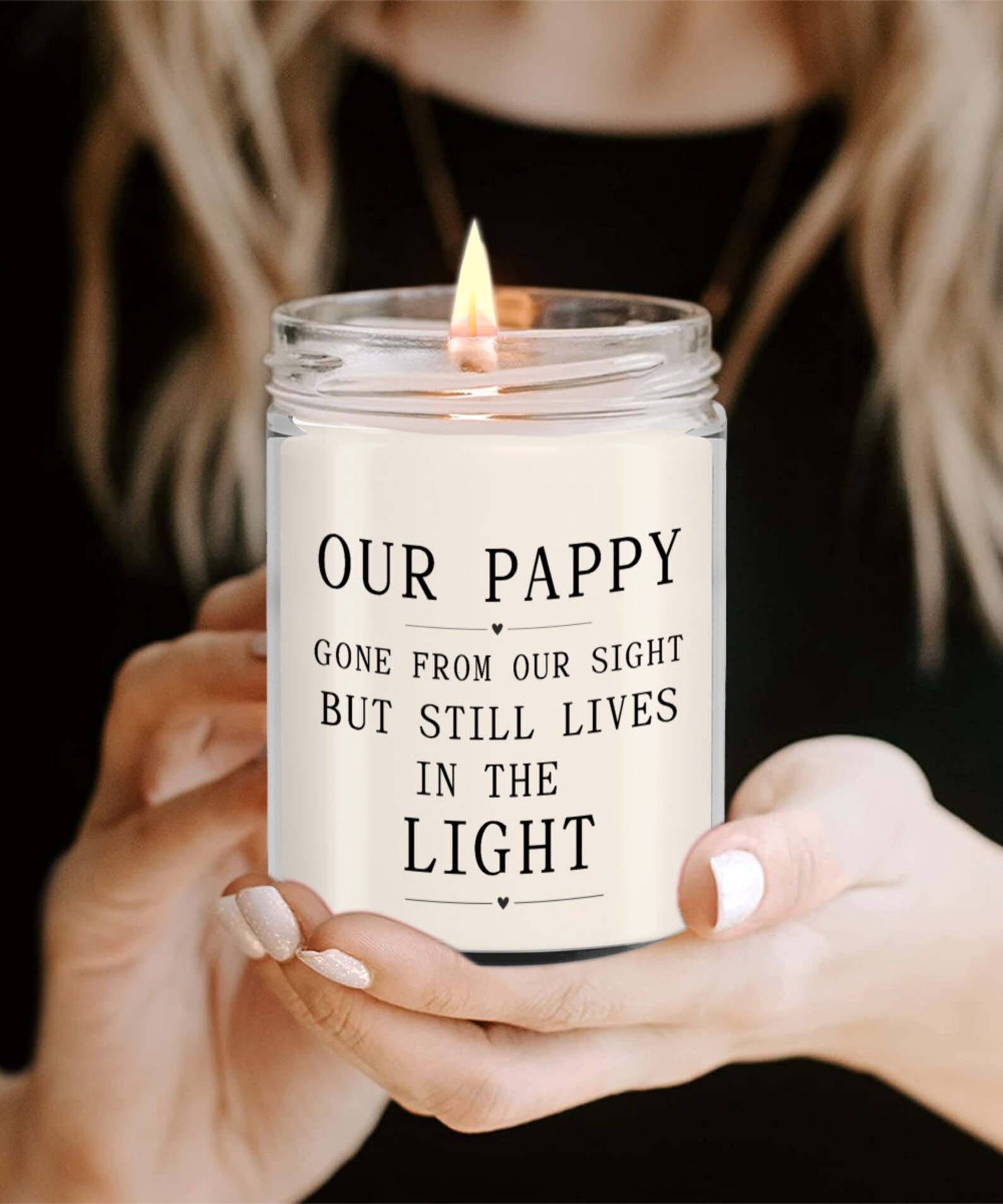 Pappy Memorial Gifts, Pappy Memorial Sympathy Candle, in Memory of ...
