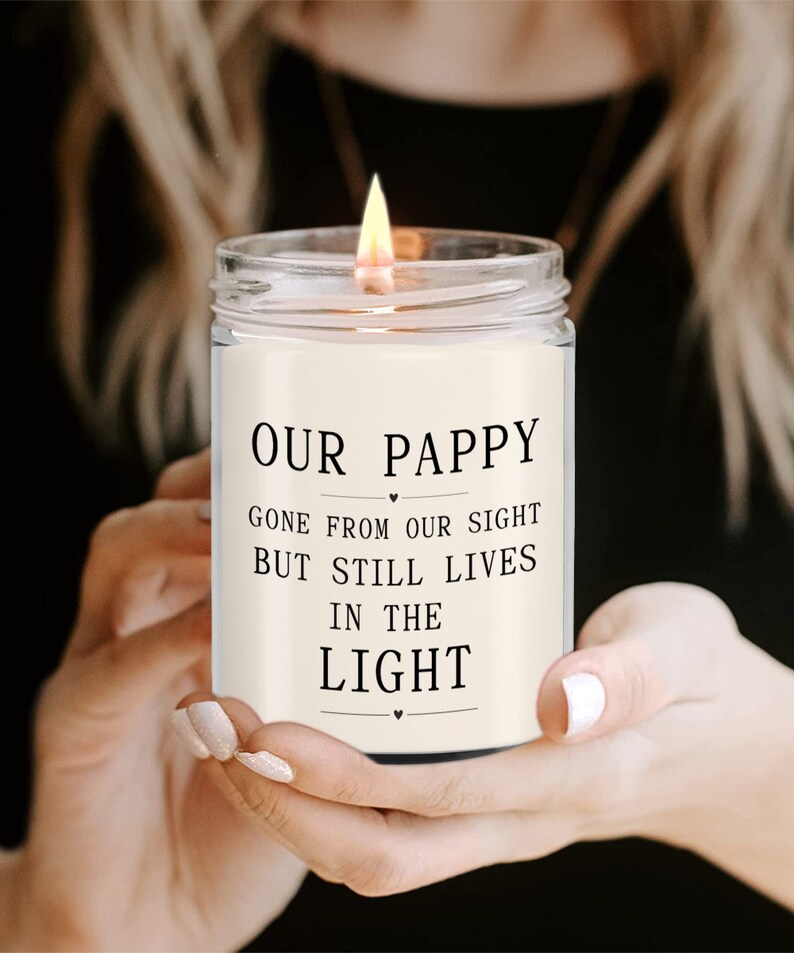Pappy Memorial Gifts, Pappy Memorial Sympathy Candle, in Memory of ...