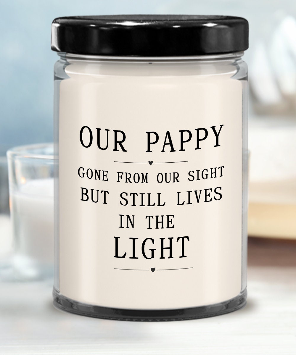 Pappy Memorial Gifts, Pappy Memorial Sympathy Candle, in Memory of ...