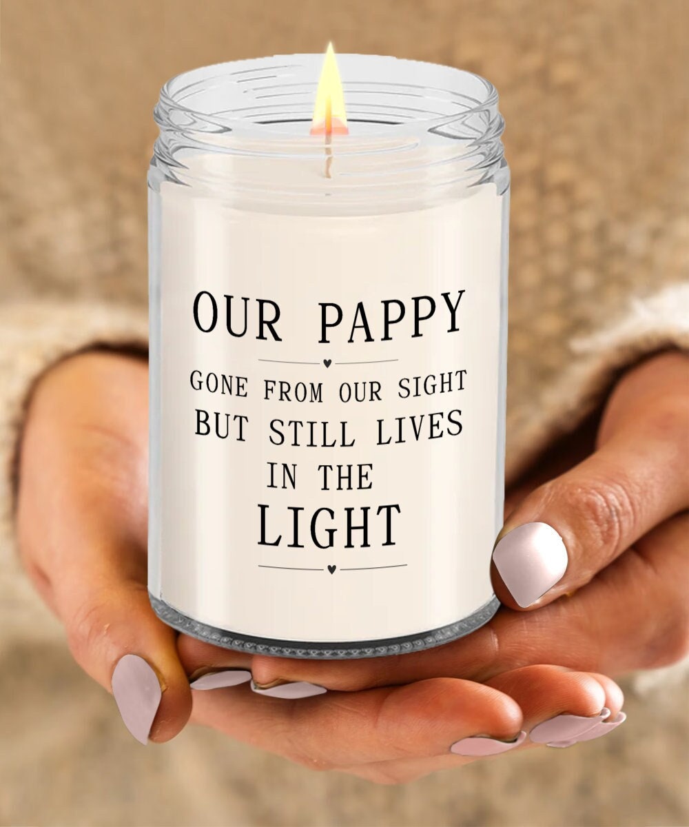 Pappy Memorial Gifts, Pappy Memorial Sympathy Candle, in Memory of ...