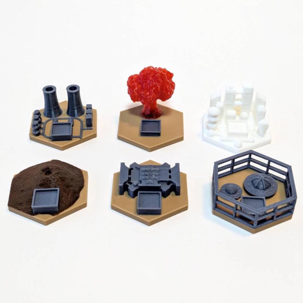 Terraforming Mars 3D Printed Hex Tiles – Board Game Upgrade Set - Etsy