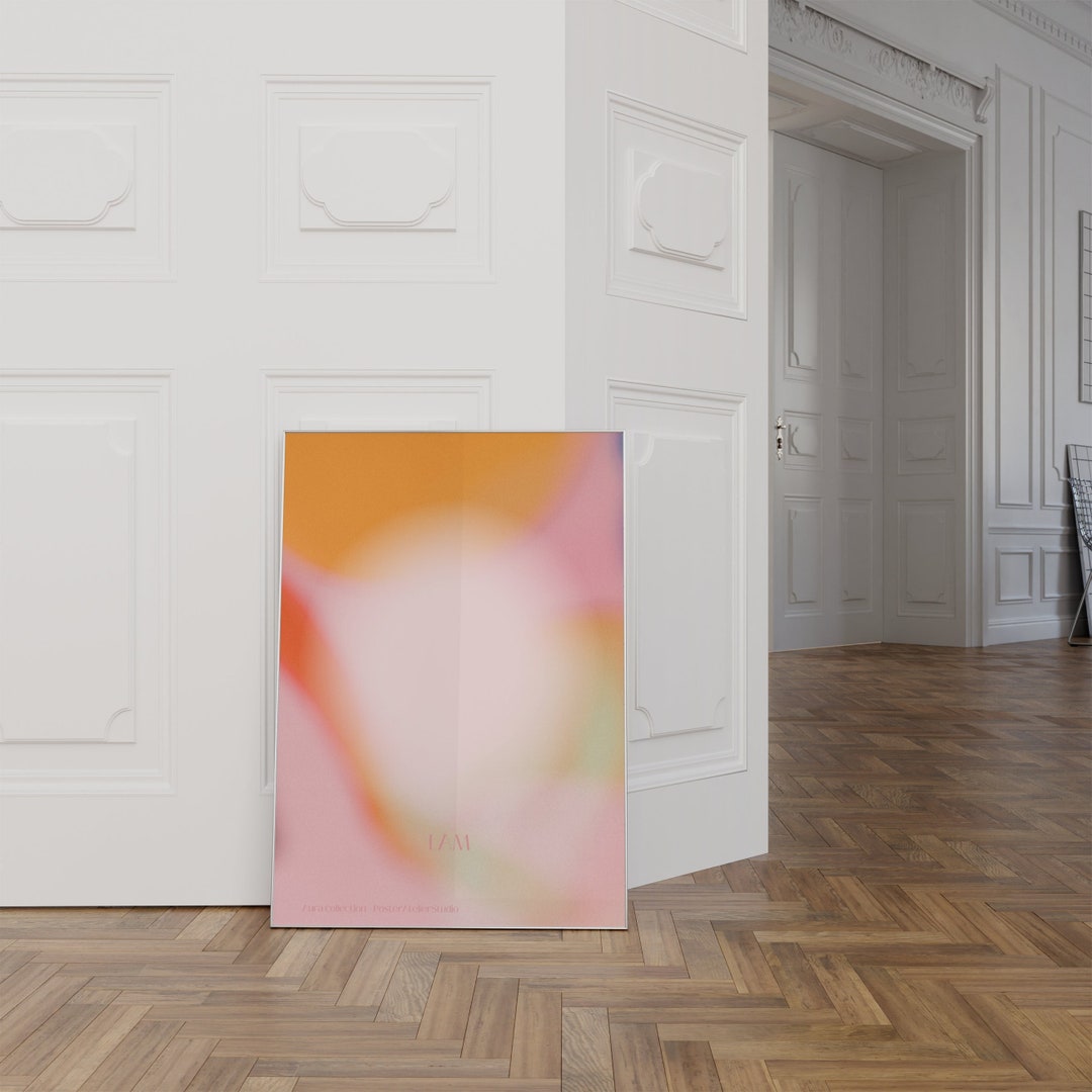 Aura Poster I AM Poster Vintage Digitales Poster Bunte Aura Druck ...