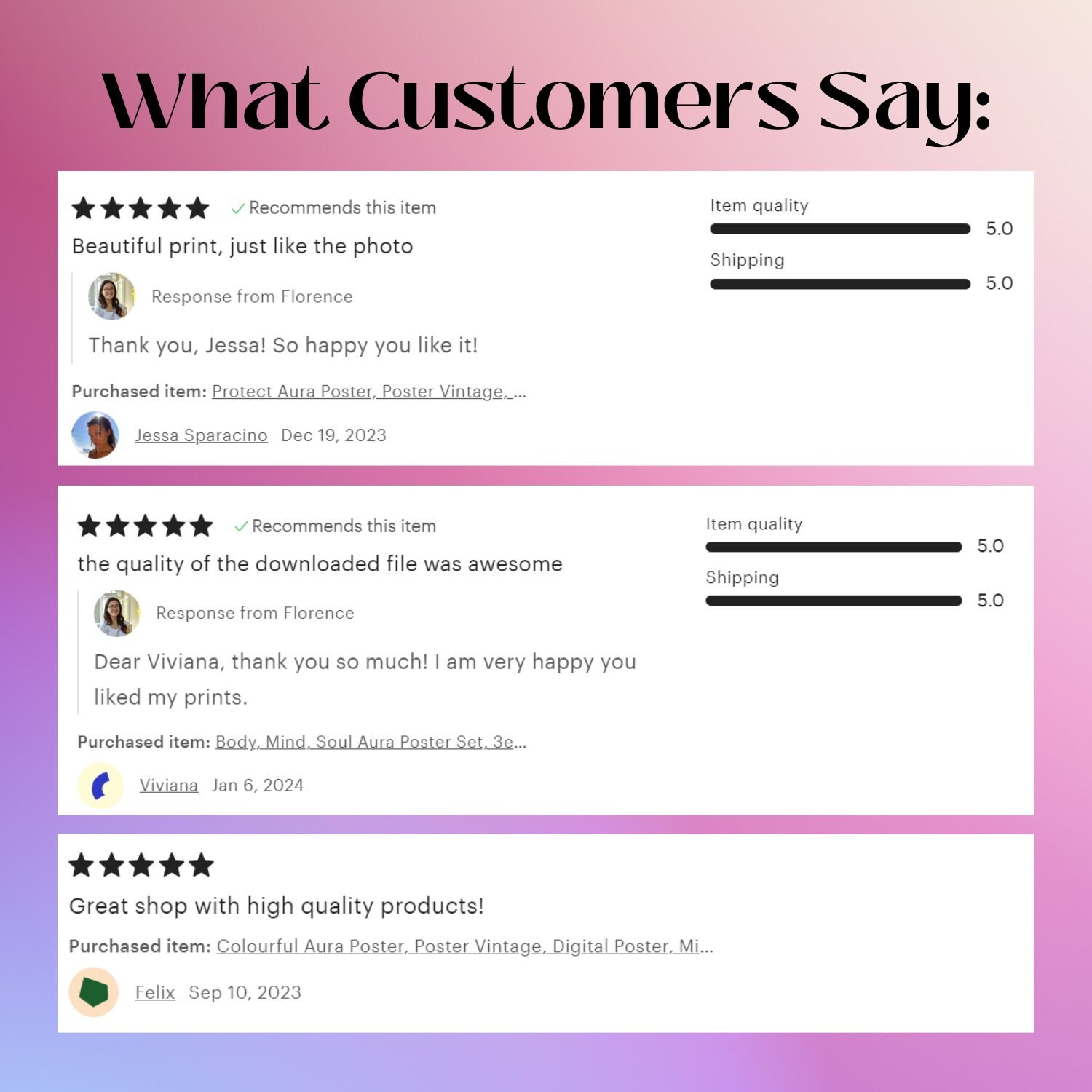 Preppy Wall Art Set of 30 Aura Poster Spiritual Gift Aura Wall Art ...