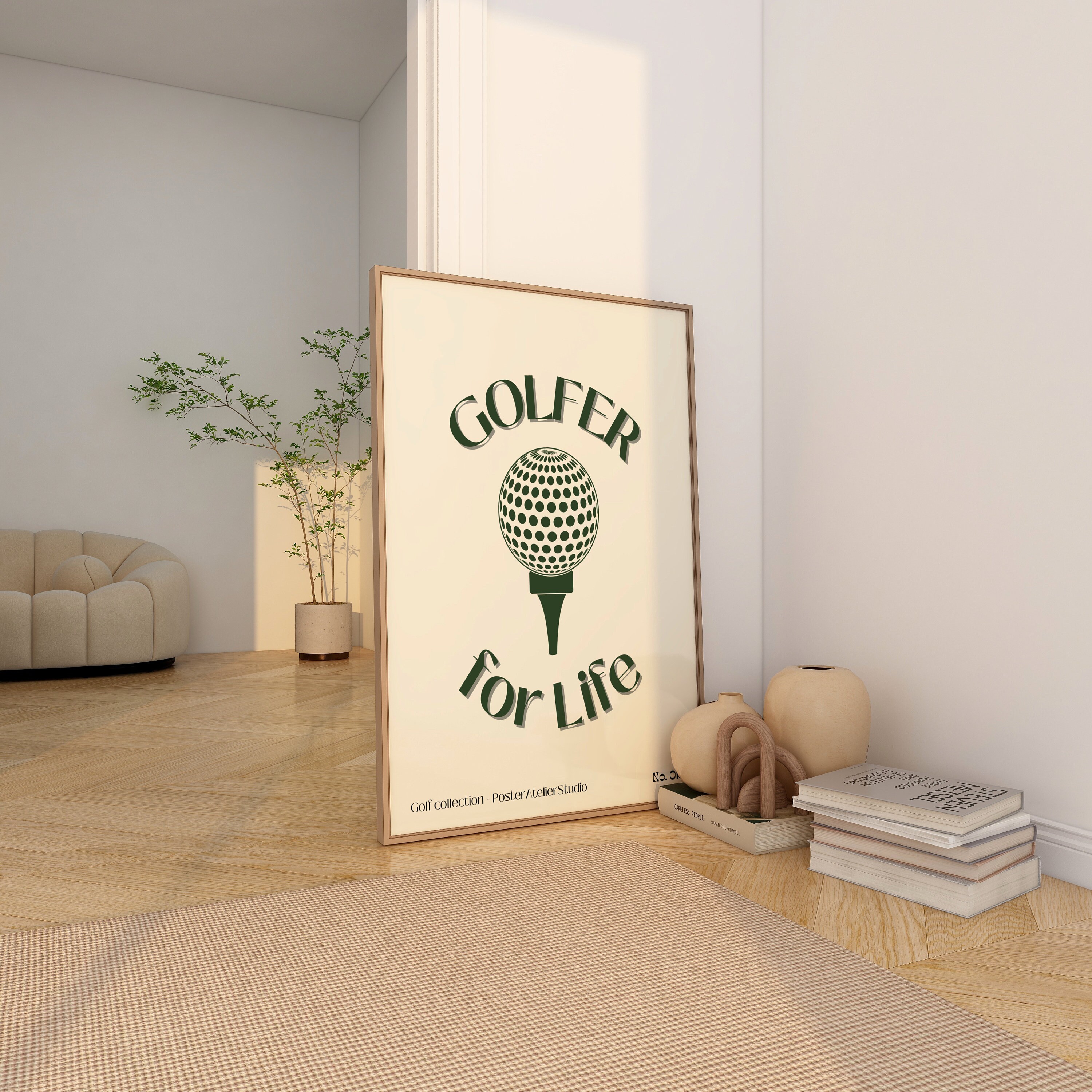 Golf Poster Golfer Poster Gift for Golfer Series Vintage Poster Vintage ...