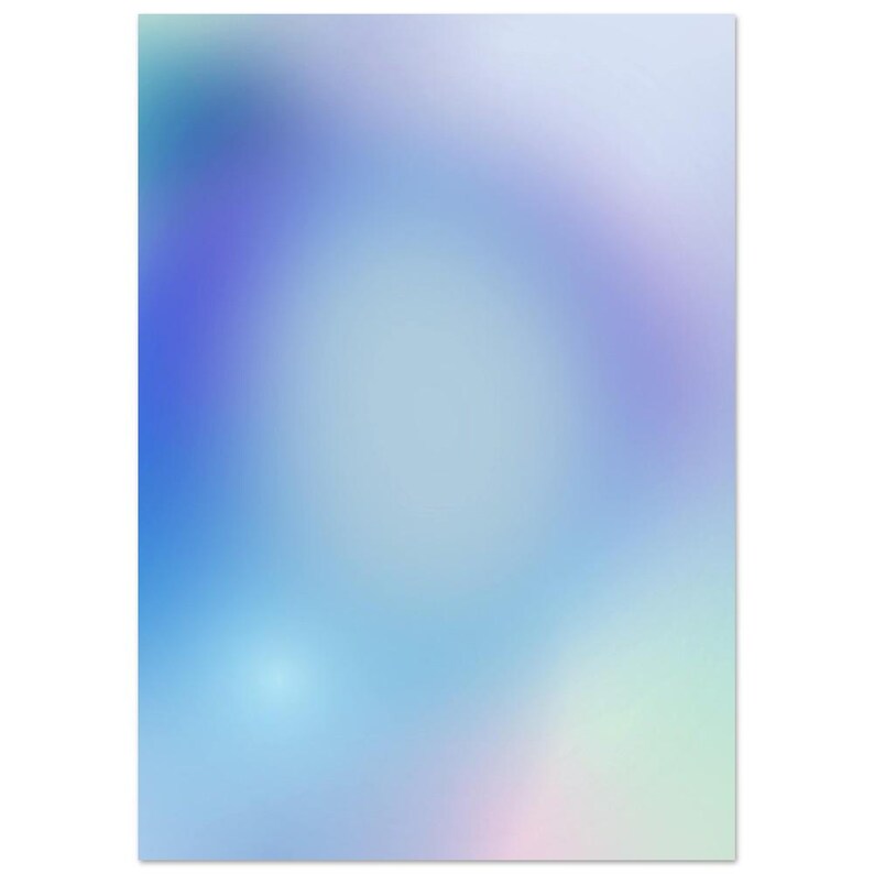 Blue Aura Wall Art Spiritual Gradient Art Preppy Room Decor Spiritual ...