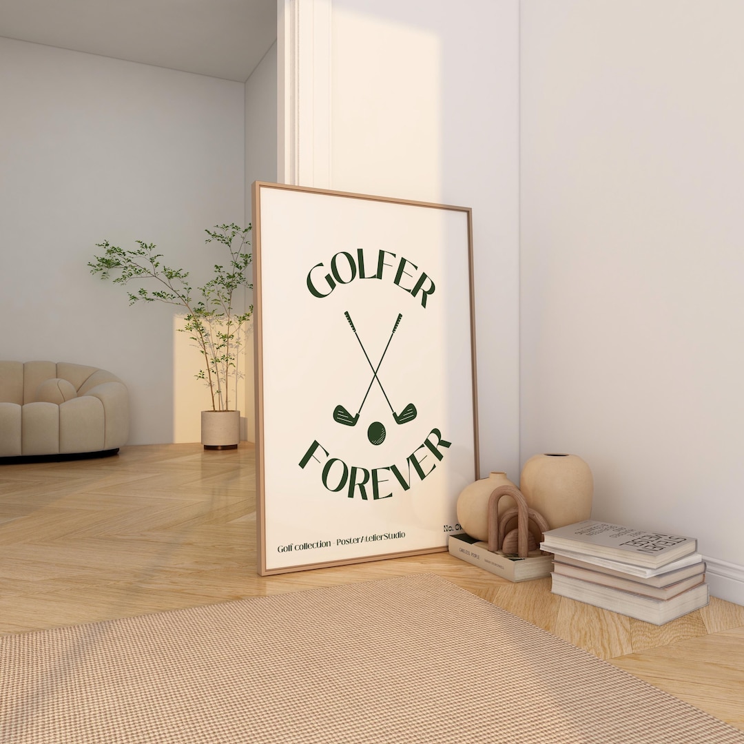 Golf Poster Minimalistic Sports Poster Gift for Golf Mum Gift for Golf ...