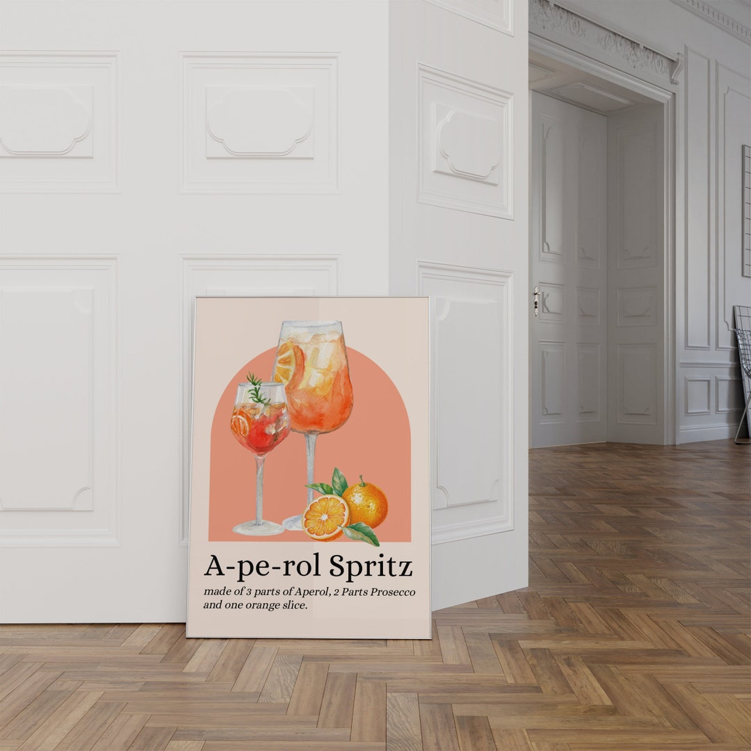Aperol Spritz Print Aperol Spritz Poster Aperol Print Printable Wall ...