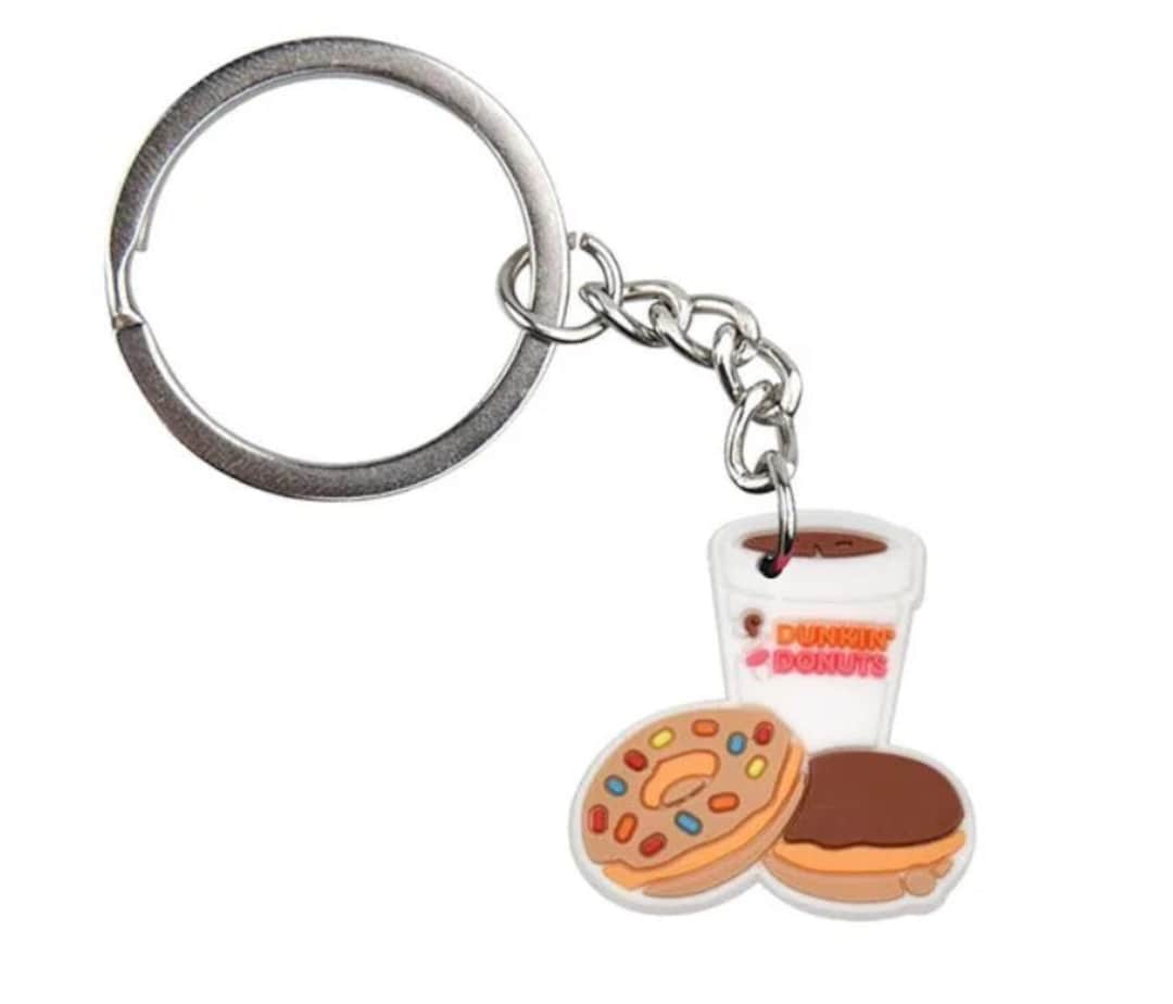 Dunkin Donuts Keychain, Donut Keychain, Food Keychain, Coffee Keychain ...