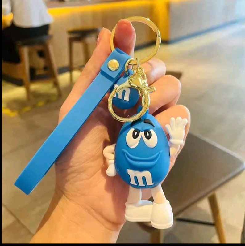 M&M Keychain, Novelty Keychain, Fun Keychain, Colorful Keychain, Snack ...