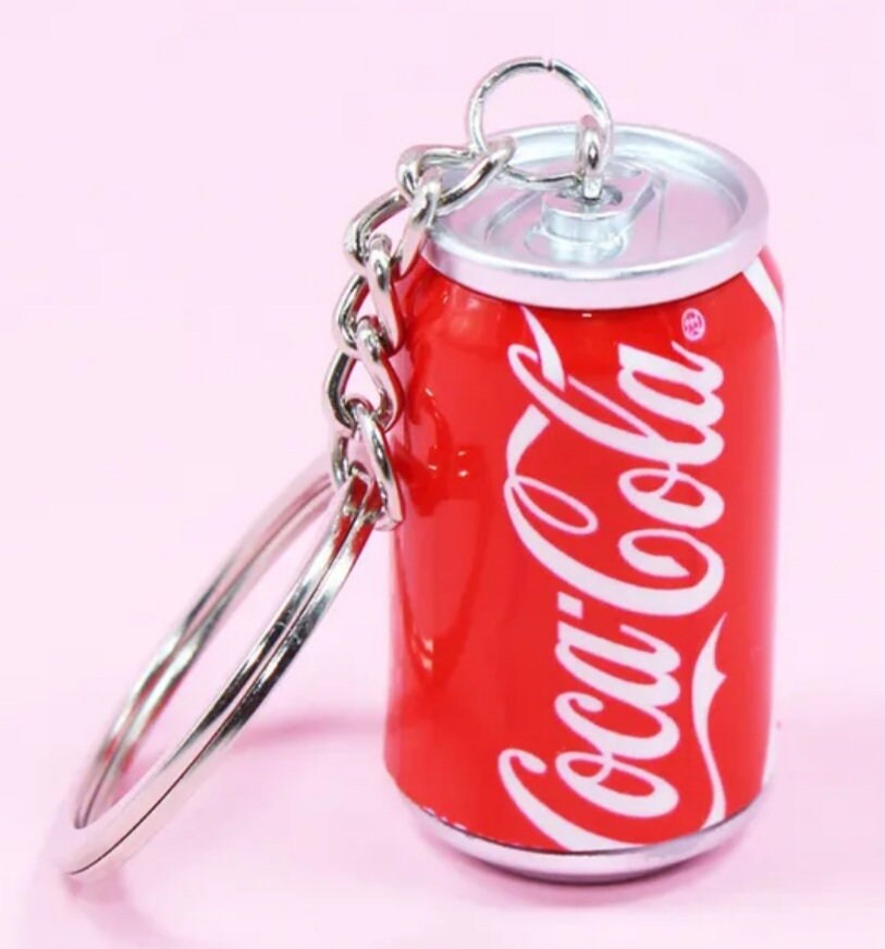 Coca Cola Keychain Novelty Keychain Drink Keychain Fun - Etsy
