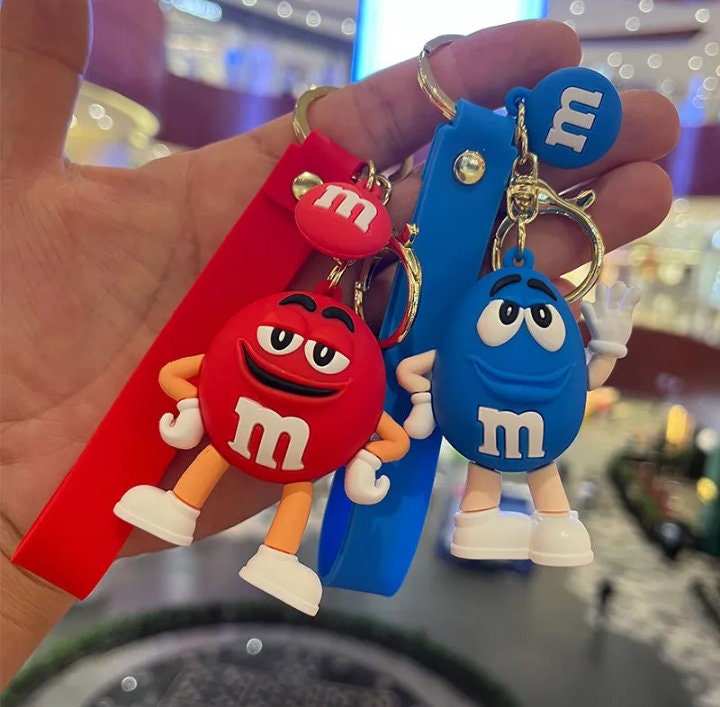 M&M Keychain, Novelty Keychain, Fun Keychain, Colorful Keychain, Snack ...