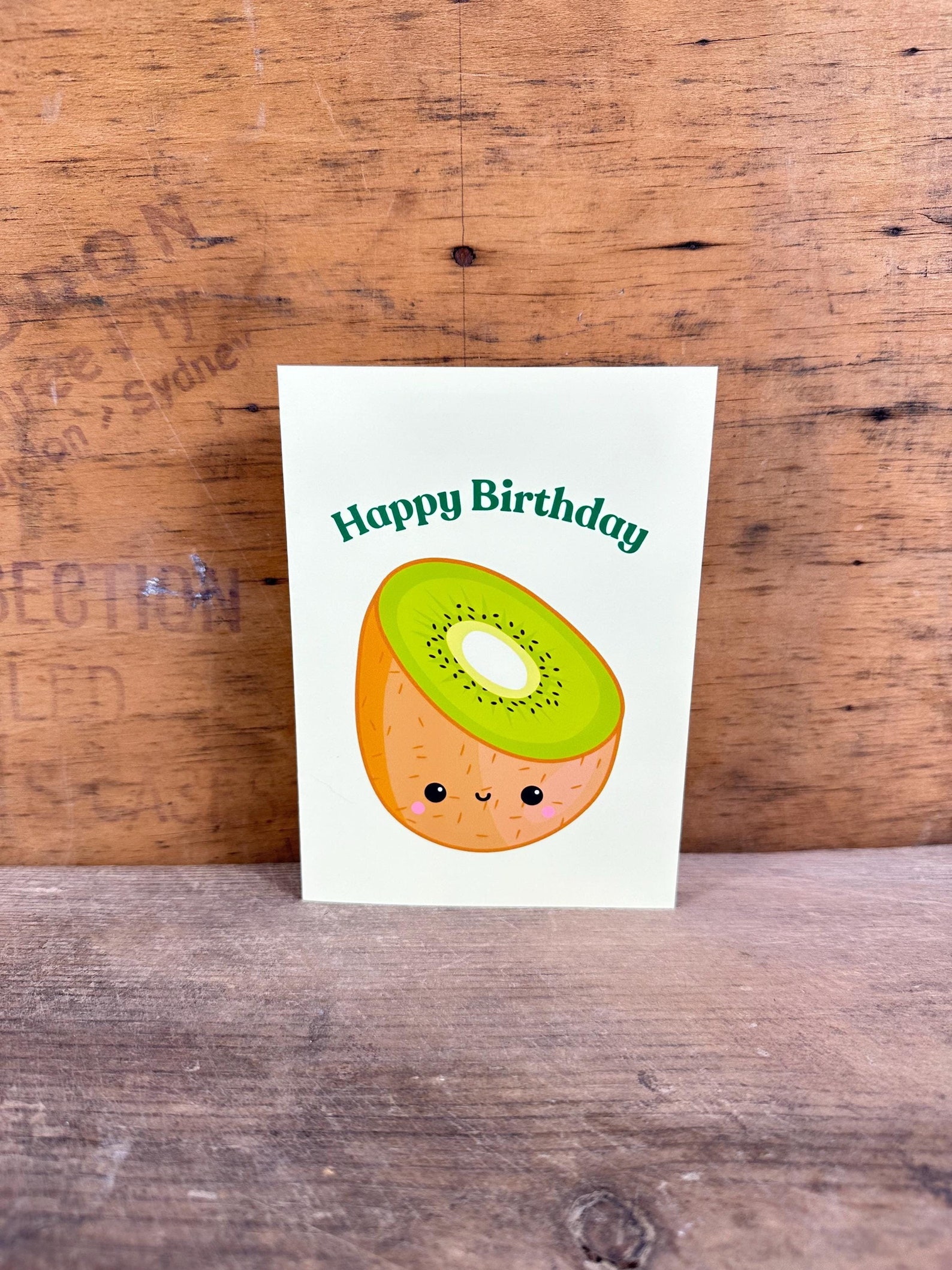 Kawaii Kiwi Birthday Card for Friends & Family - Instant Download A4 ...