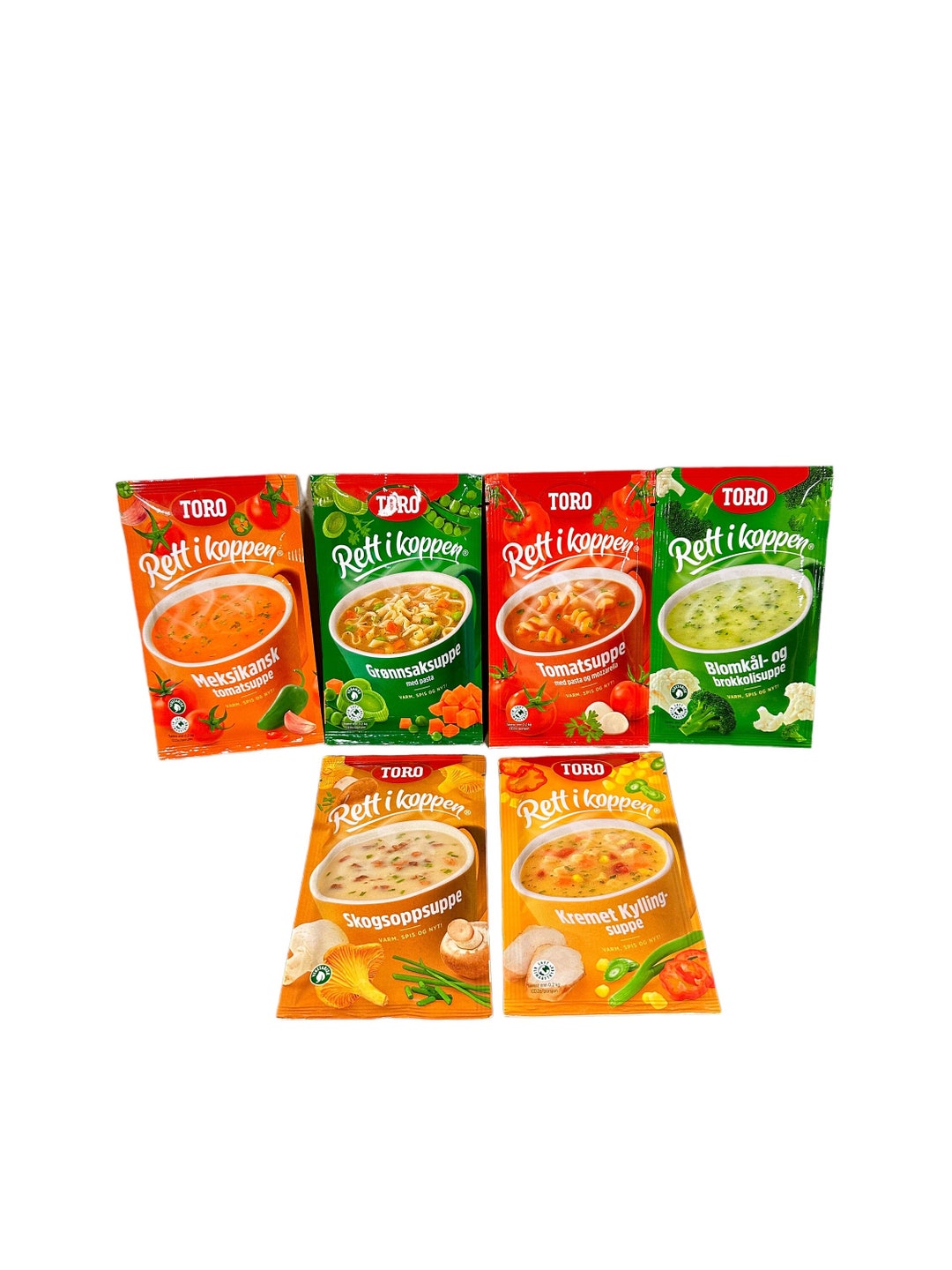 6 Pcs Toro Instant Meal Easy and Delicious Hot Food for Quick Snack ...