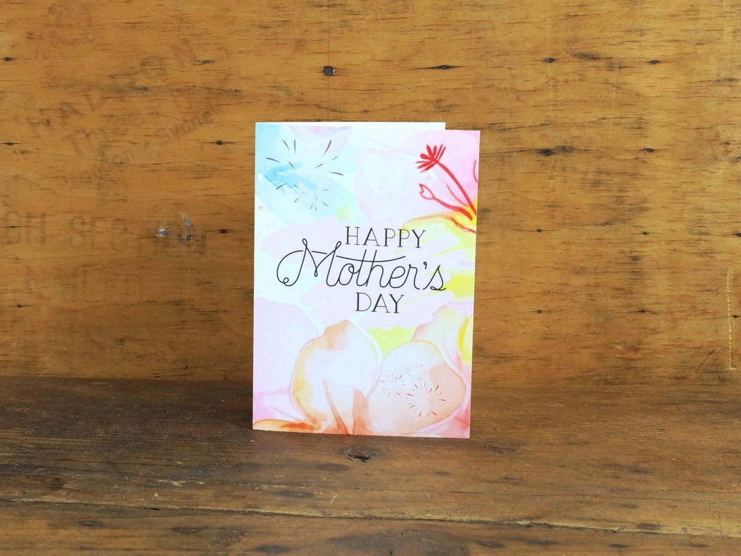 Mother's Day Greeting Card | Printable Folded Card | Instant Digital ...