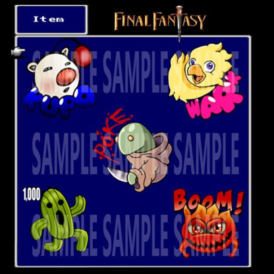 Final Fantasy Emotes - Etsy