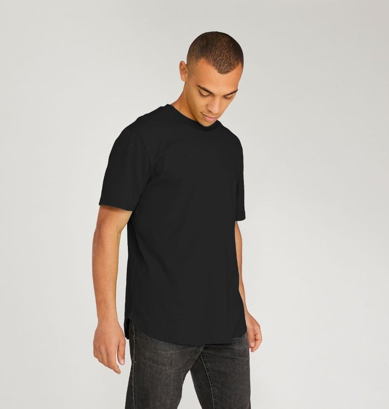 Mens Longline T-shirt - Etsy