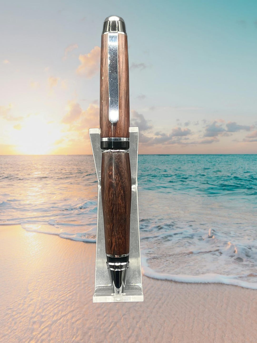 Big Ben Chrome Twist Pen-grenadillo Wood - Etsy