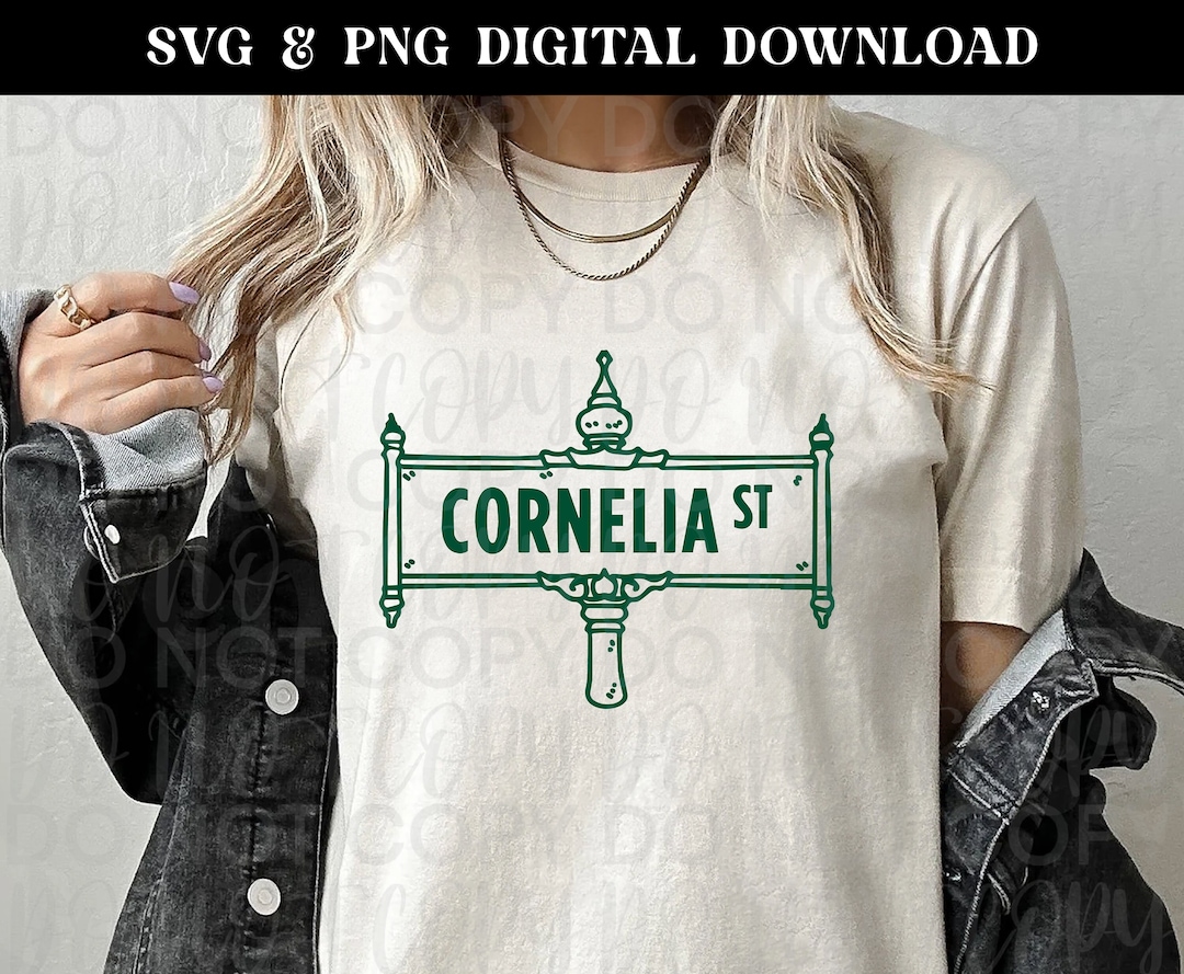 Cornelia Street Sign - Fan Merch - SVG & PNG Instant Digital Download ...