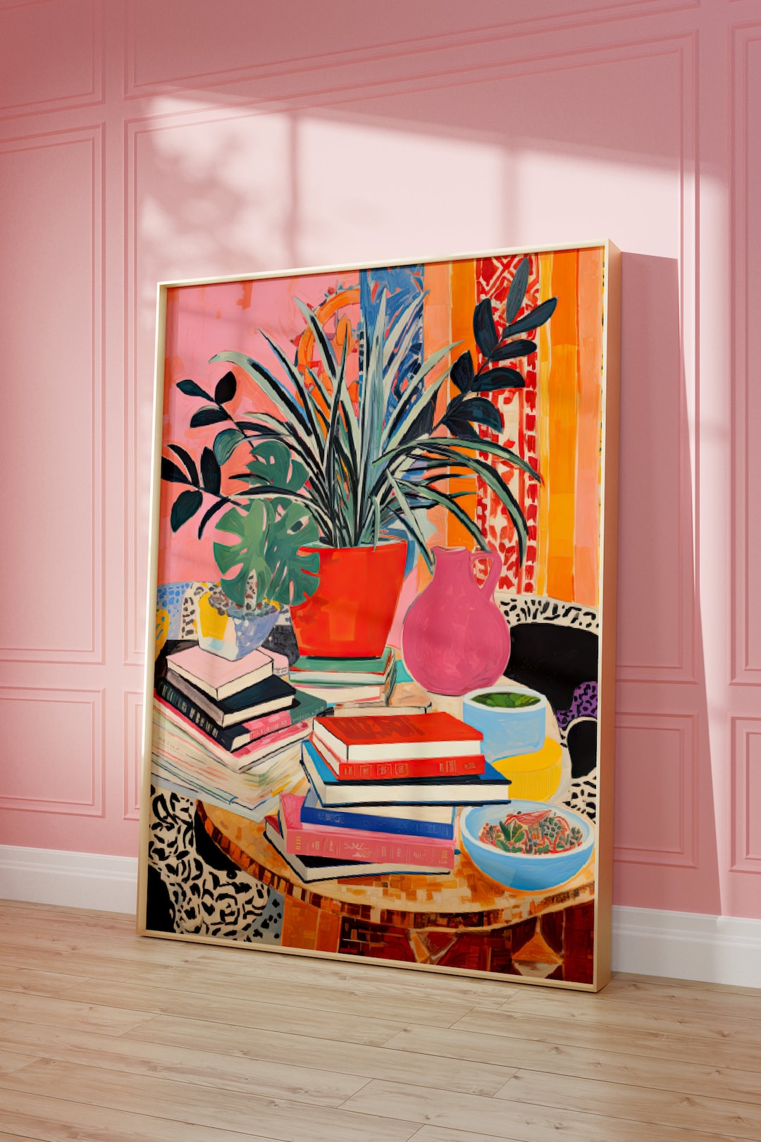 Vintage Matte Oil Painting Poster, Printed Oil Painting Art Poster ...