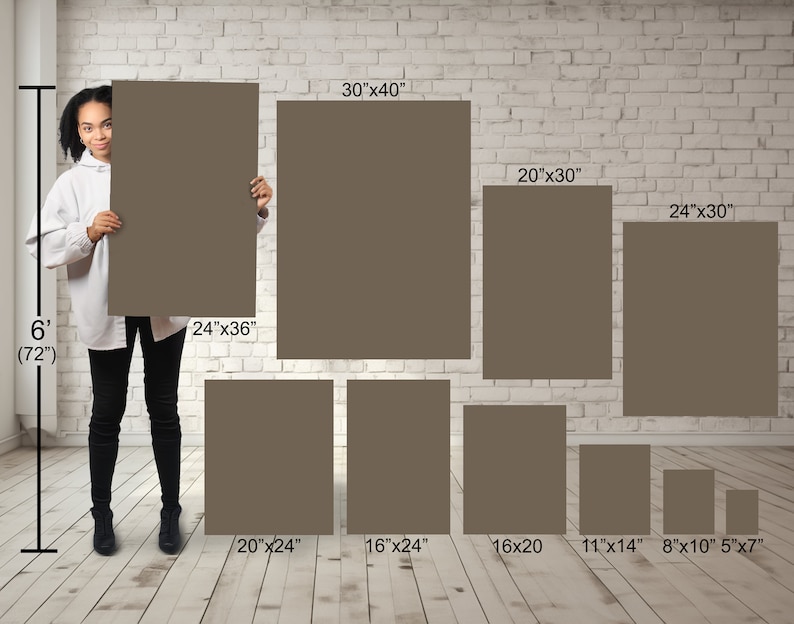 Winter Pine Forest Painting Poster Art, Rustic Landscape Printed Poster ...