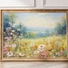 Spring Meadow Painting Poster, Vintage Landscape Print, Country Field ...