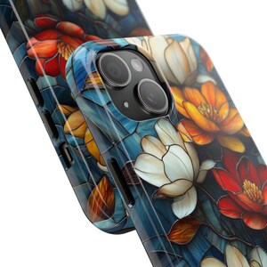 3D Stained Glass Magnolia Phone Case – Elegant Floral Art – Iphone ...