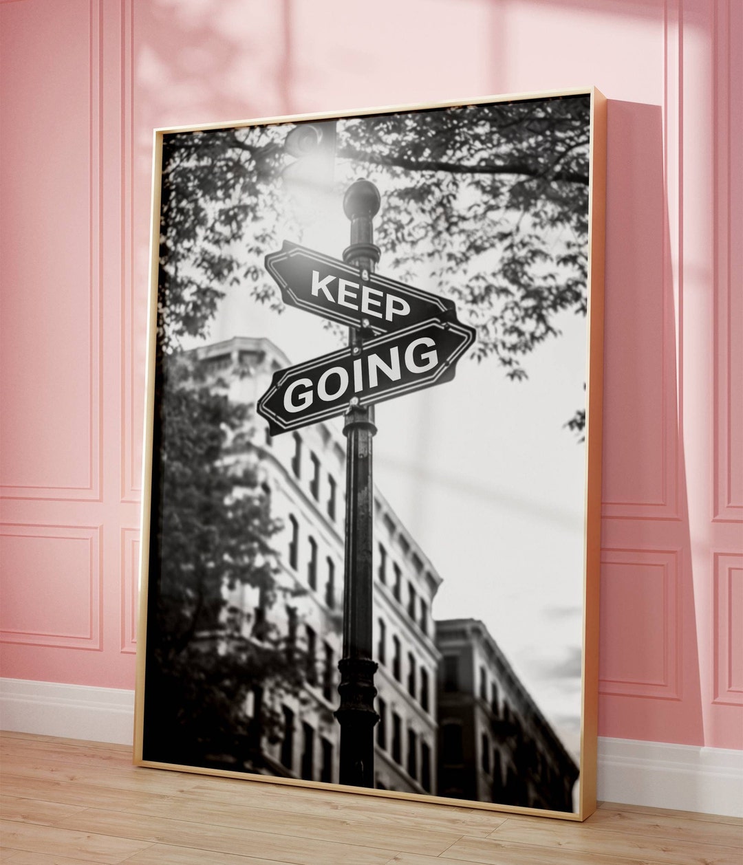 Black and White City Street Sign Art Print - Urban Photography ...