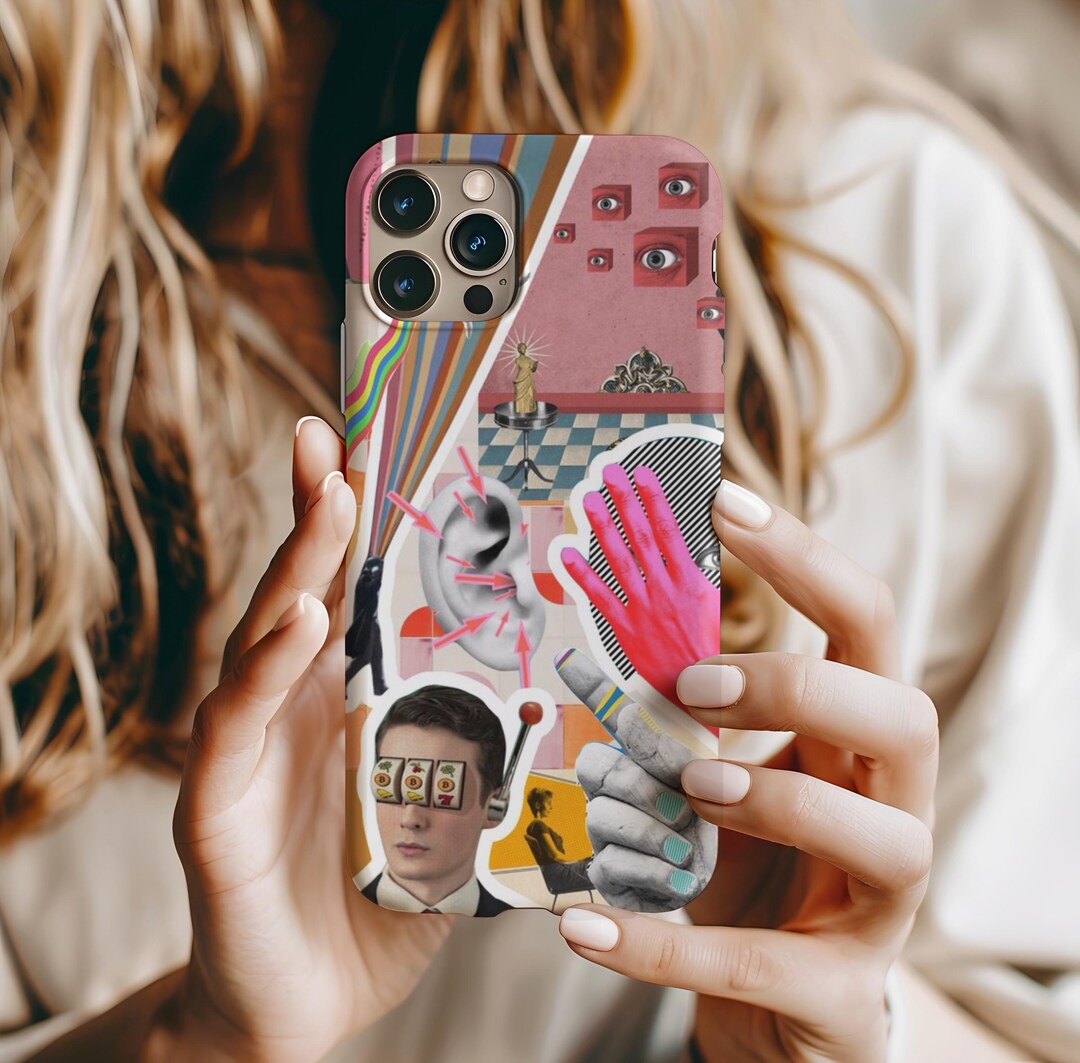 Surreal Collage Art Phone Case – Abstract Pop Art Design – Iphone ...