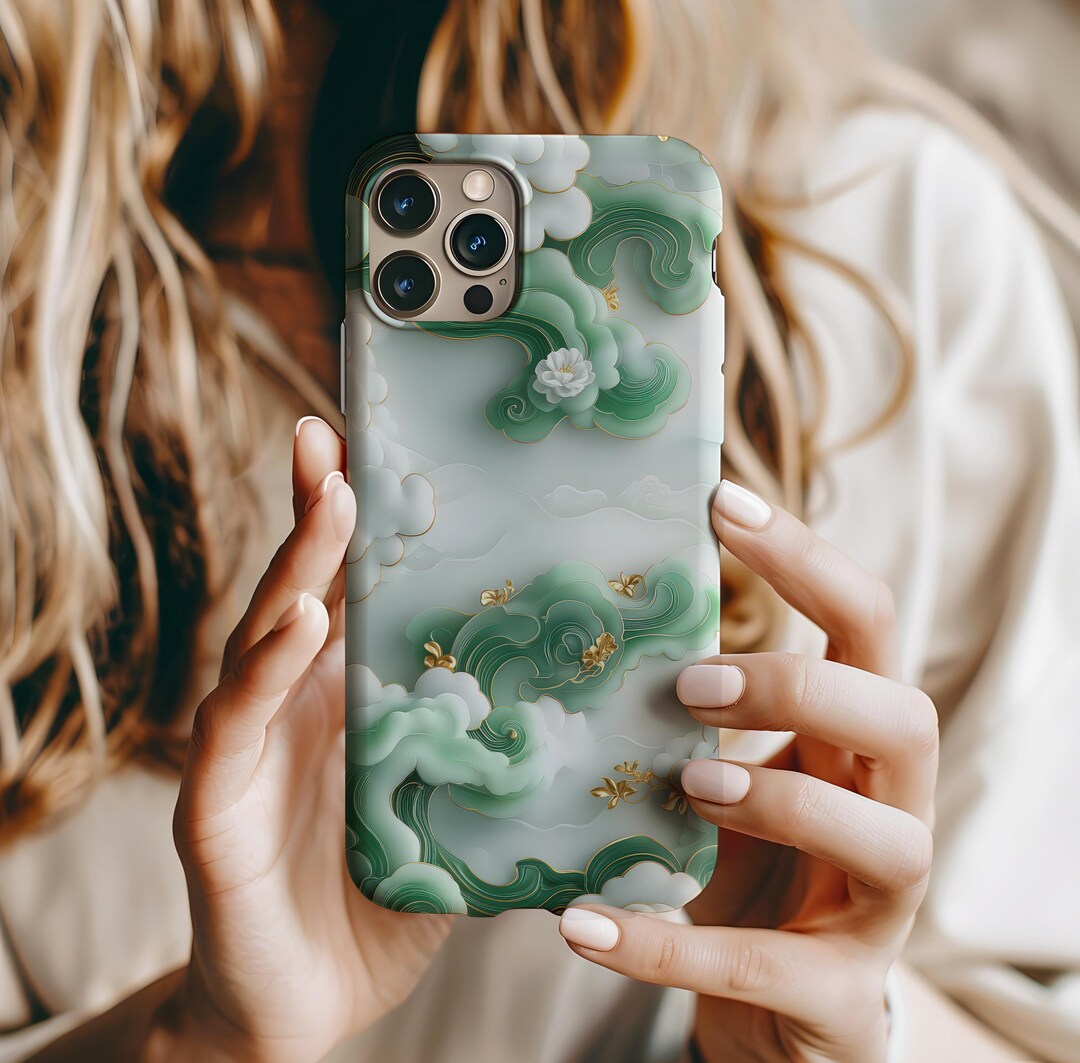 3D Asian Jade Stained Glass Phone Case for Iphone, Samsung, Google ...