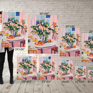 Henri Matisse Inspired Still Life Art Print - Colorful Fauvist Floral ...