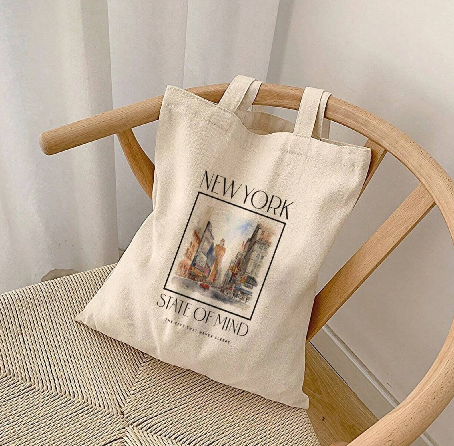 New York Tote Bag, New York State of Mind Tote, Shopping Bag, the City ...