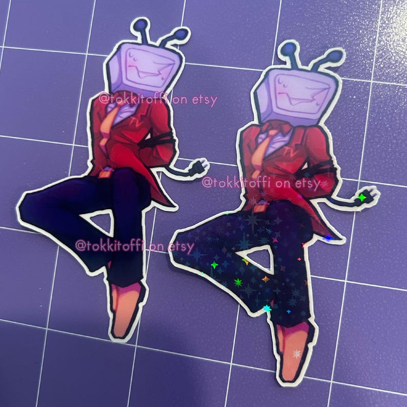 DELTARUNE Tenna Sticker | Chapter 3 Holographic Cable Tenna Sticker ...