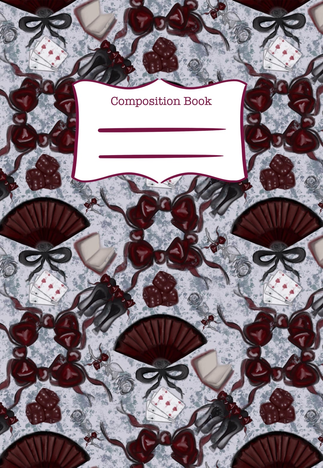 Printable Composition Notebook Cover Instant Digital Download.png Back ...