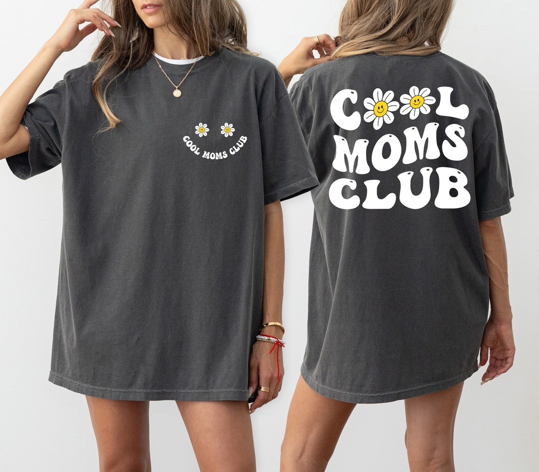 Unique Cool Moms Club Crewneck, Double-sided Print, Perfect Mother's ...