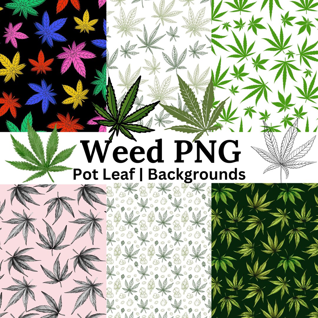 Weed PNG Printable Bundle, Pot Leaf SVG, 420 Svg, Fun Marijuana ...