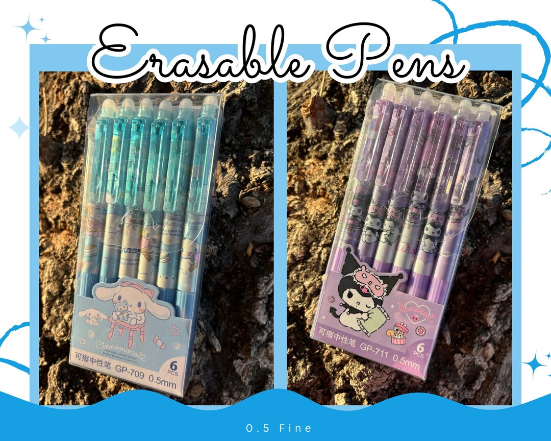 Erasable Character Pens - Hello Kat and Friends - Etsy