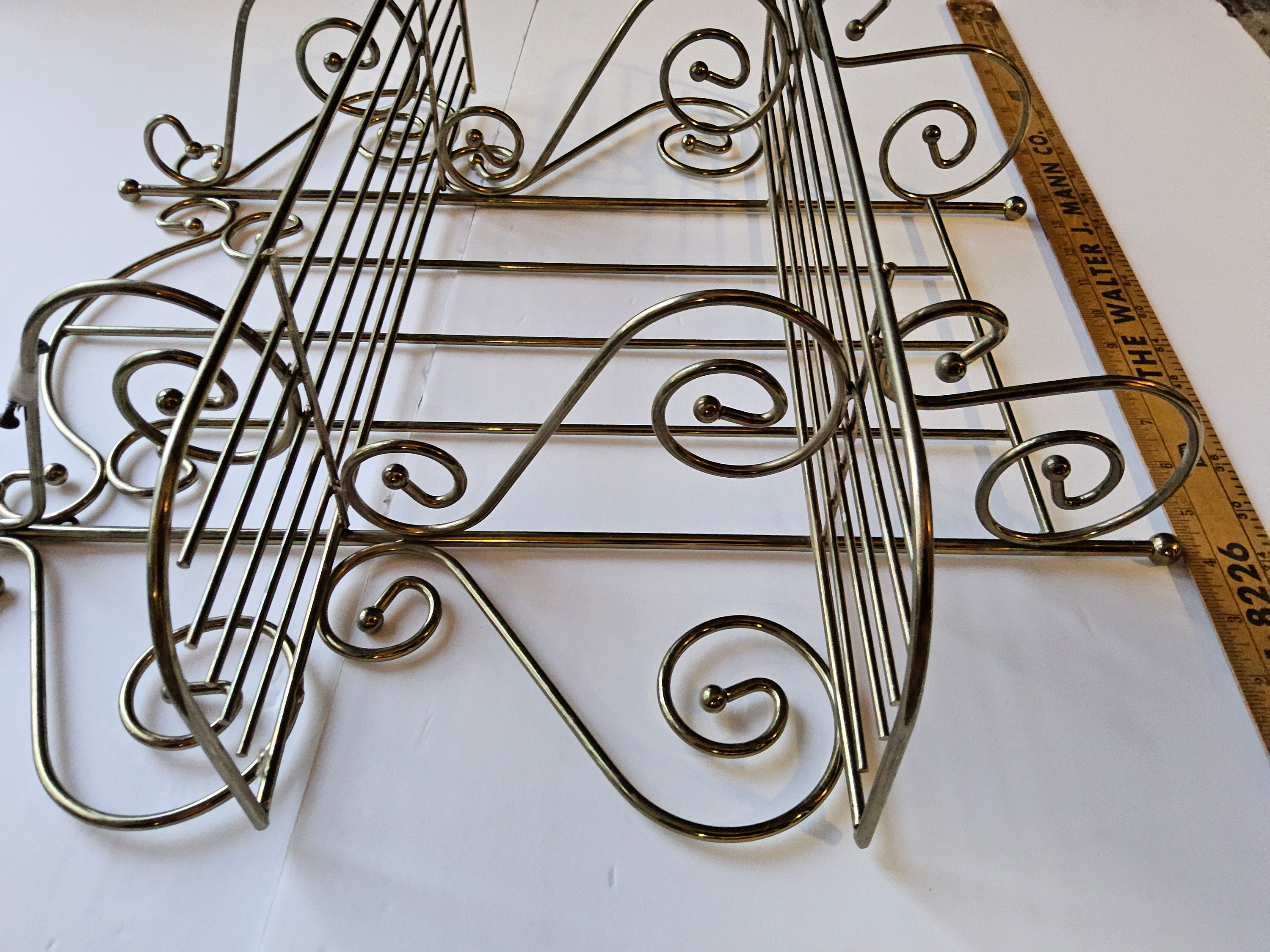 Gold Iron Hanging Shelf Wrought Iron Desplay Shelf Gold Metal Shelf ...