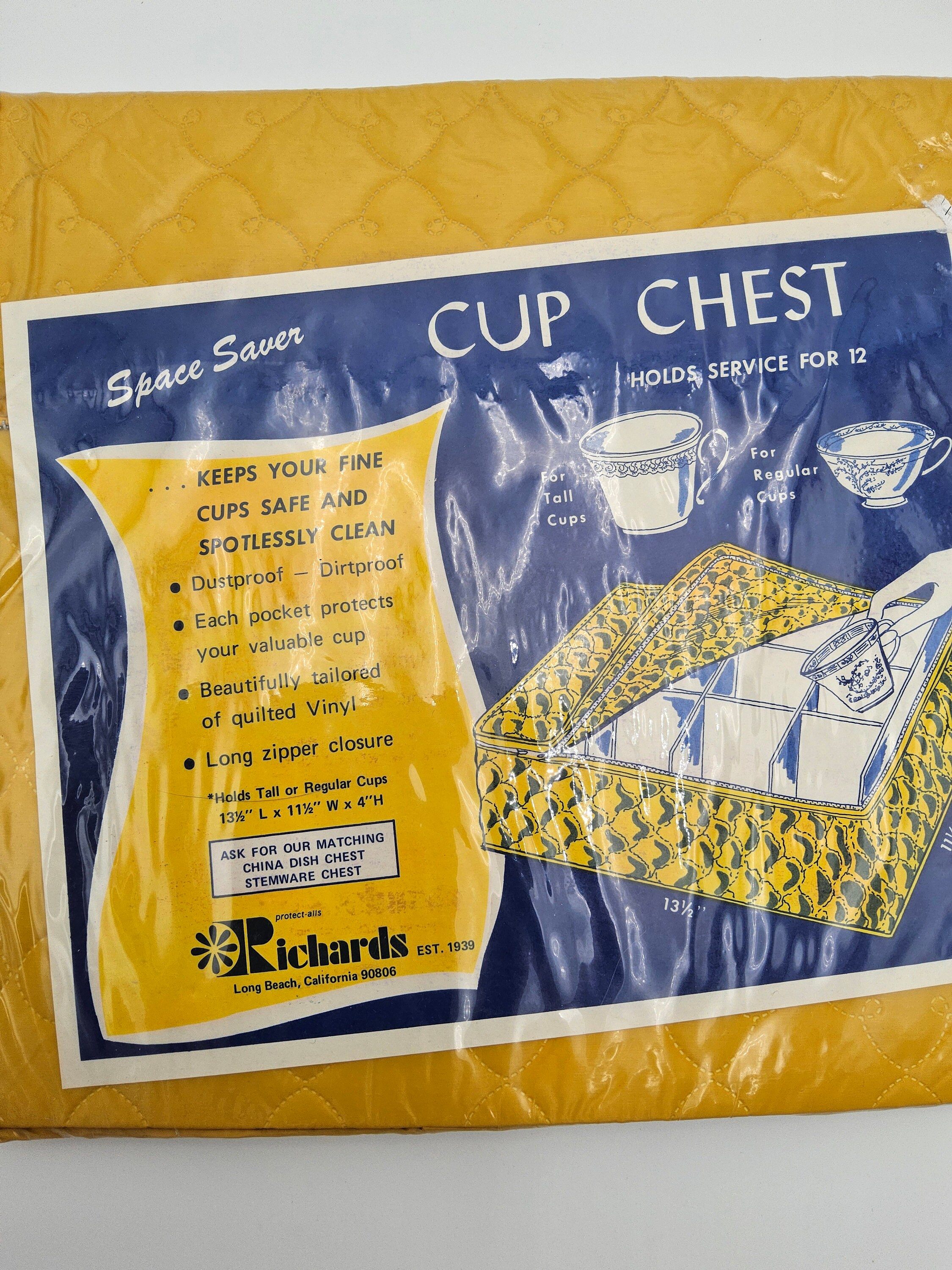 MCM China Storage 1960s China Storage Chest Yellow Cup Chest Space ...