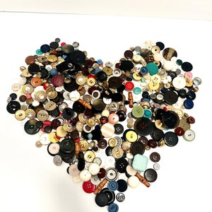 Vintage Button Lot 1970s 1990s Buttons Large Button Collection All ...
