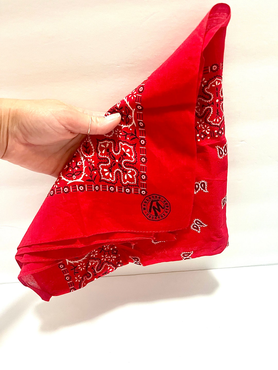 1980s Red Marlboro Bandana Vintage Red Cigarette - Etsy