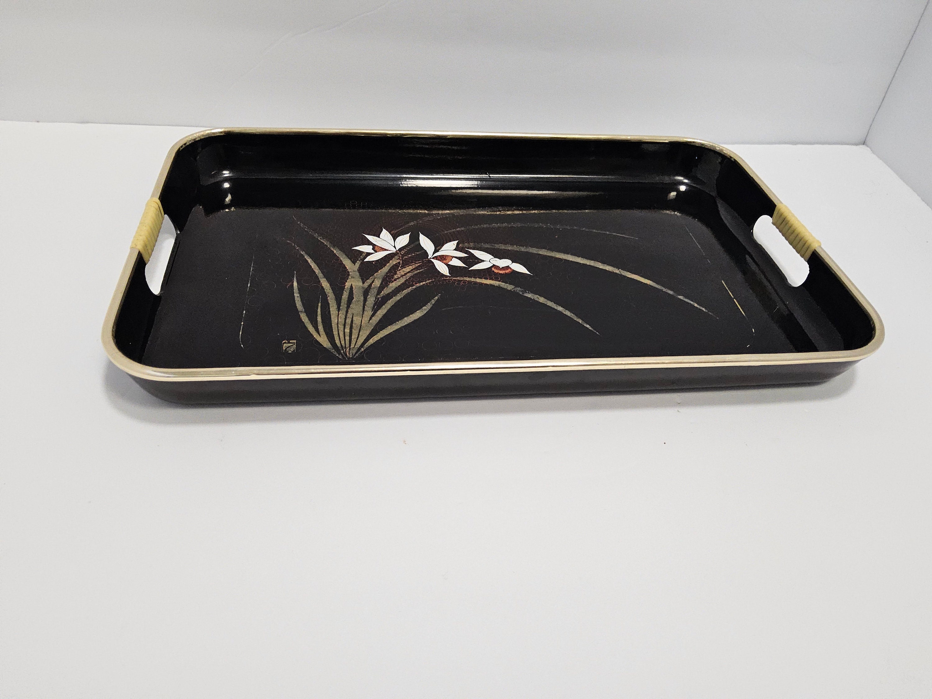Vintage Japanese Large Serving Tray Vintage TV Tray 80s Serving Tray ...