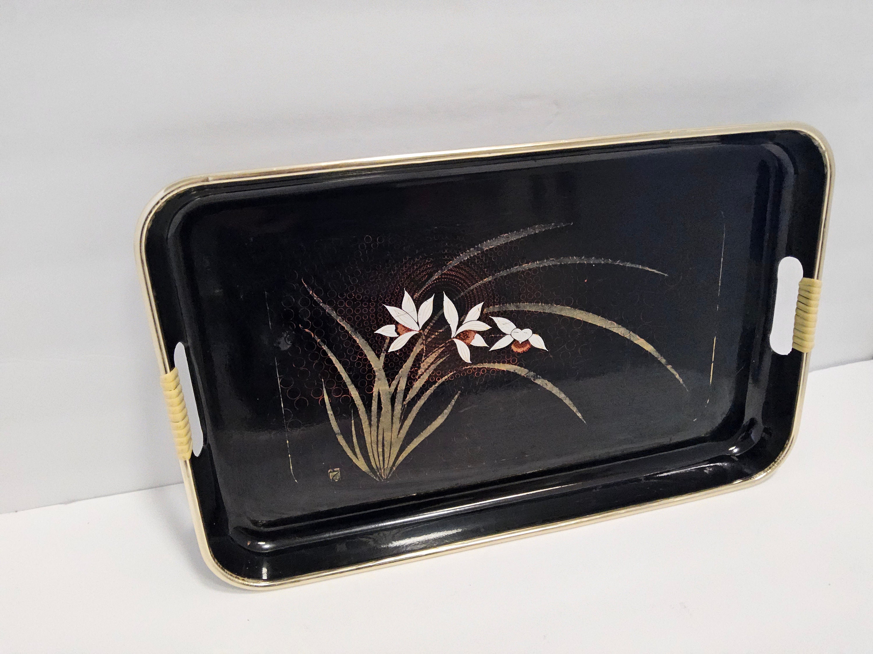 Vintage Japanese Large Serving Tray Vintage TV Tray 80s Serving Tray ...