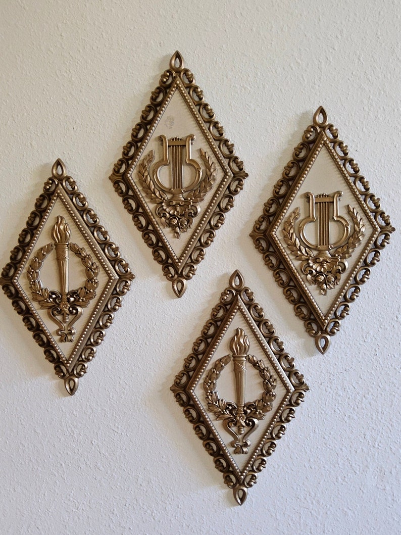 Syroco Wall Hanging Collection Syroco Art Set Hollywood Regency Art - Etsy