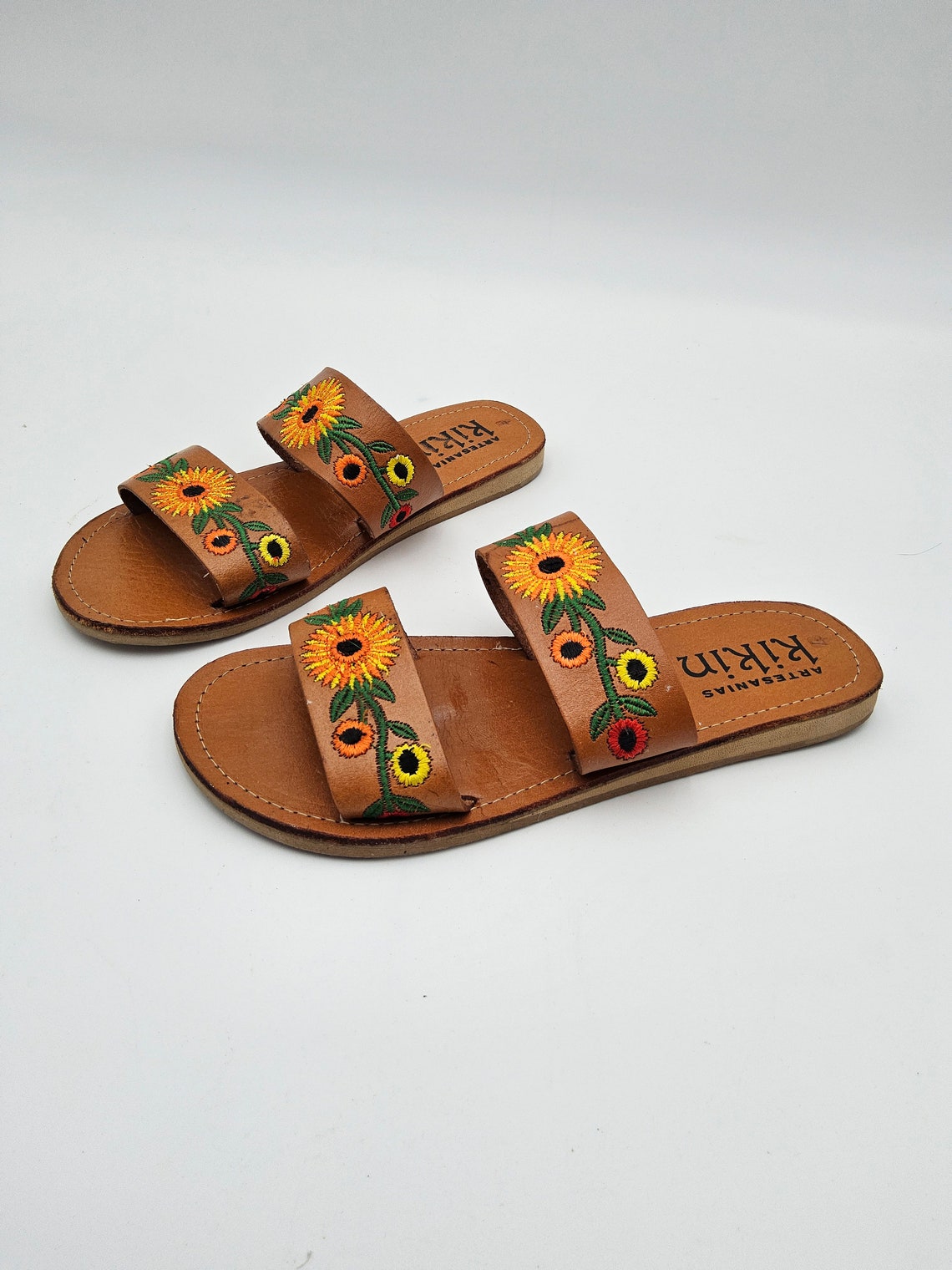 Sunflower Leather Sandals 8 Leather Hauraches Leather Sunflower Sandals ...