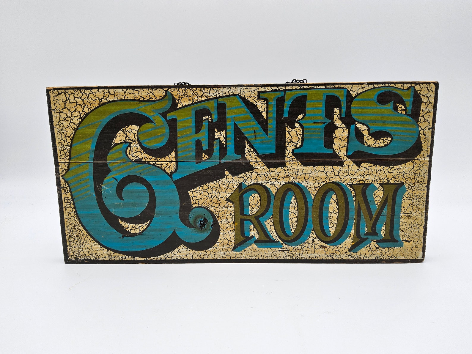 Antique Men's Restroom Sign Wooden Gents Room Sign Antique Restroom ...